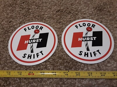 Lot of 2 Hurst Shifter Racing Decals Stickers NHRA Hot Rod Gasser Retro ...