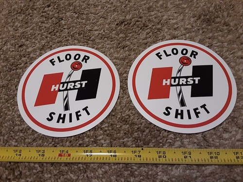 Lot of 2 Hurst Shifter Racing Decals Stickers NHRA Hot Rod Gasser Retro ...
