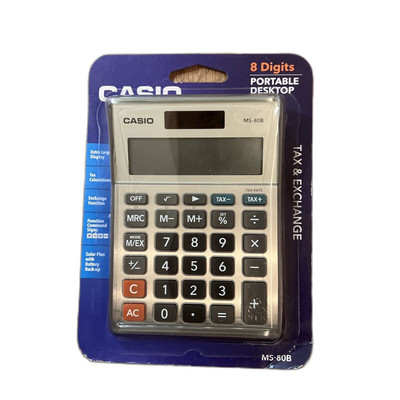 Casio 8 Digit Portable Desktop MS-80S Tax & Exchange Electronic ...