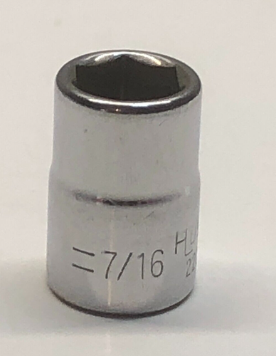Husky 3/8" Drive 6 Point 7/16" Socket 22014 Made in USA (km) | eBay