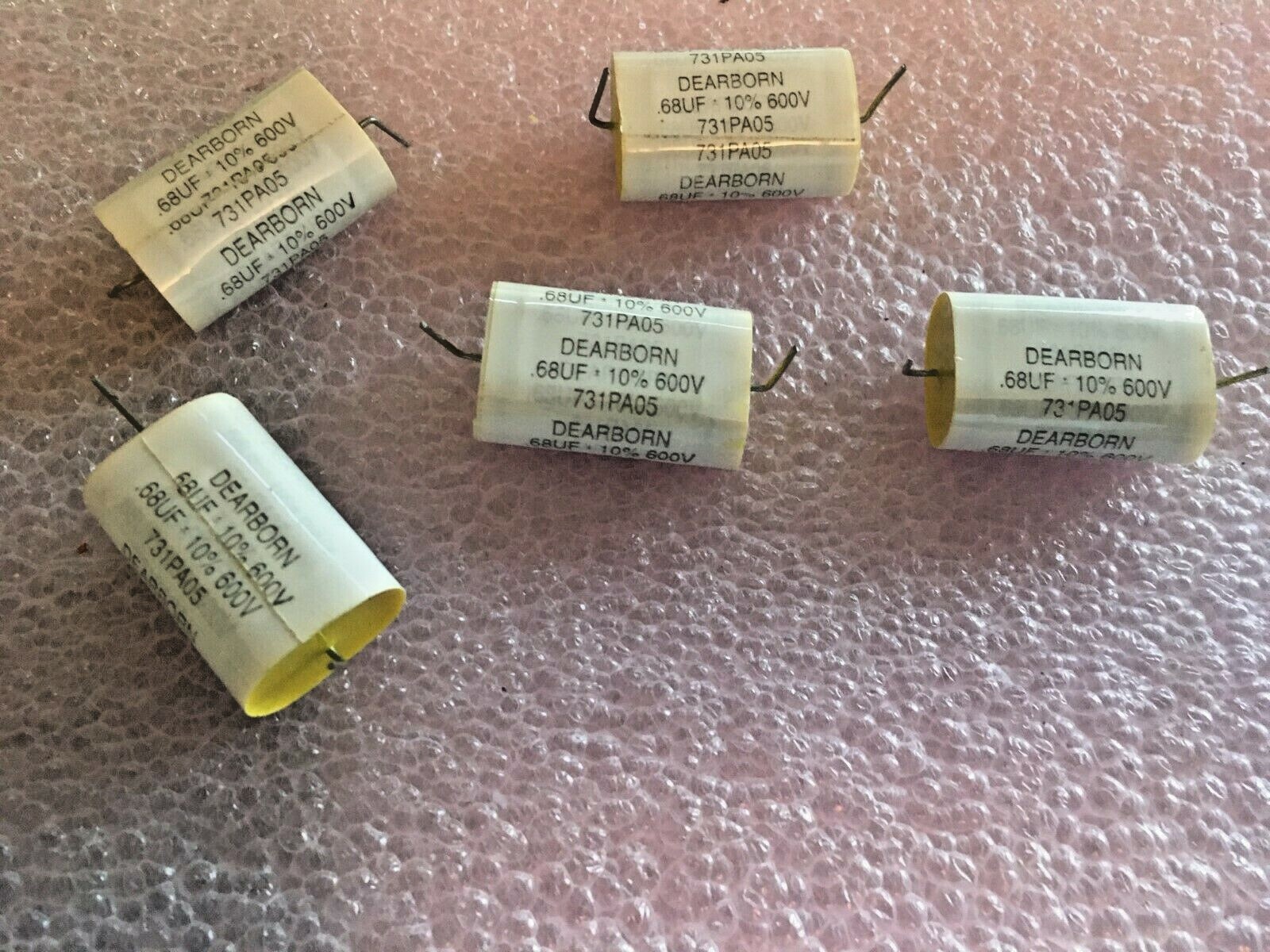 .68UF 600V Axial Metalized Polypropylene Film Audio Capacitor 731P ...