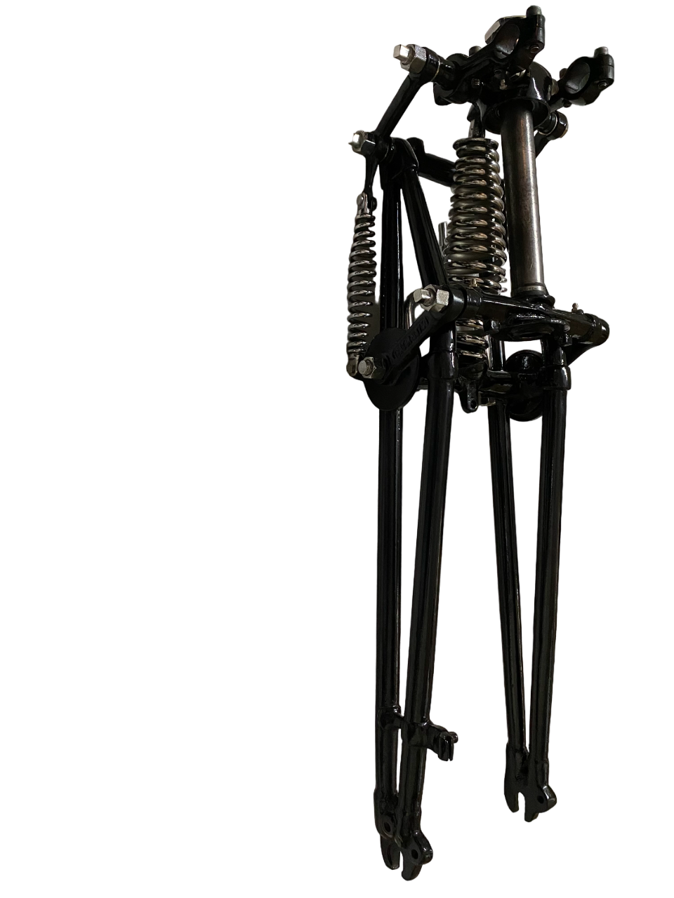 Norton 16H 500cc Front Girder Fork Springer Assembly Chrome & Black ...