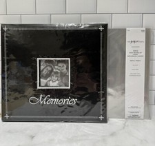 The Paper Studio Memory Album 12x12 100 Pages Navy Blue Leather Refill ...