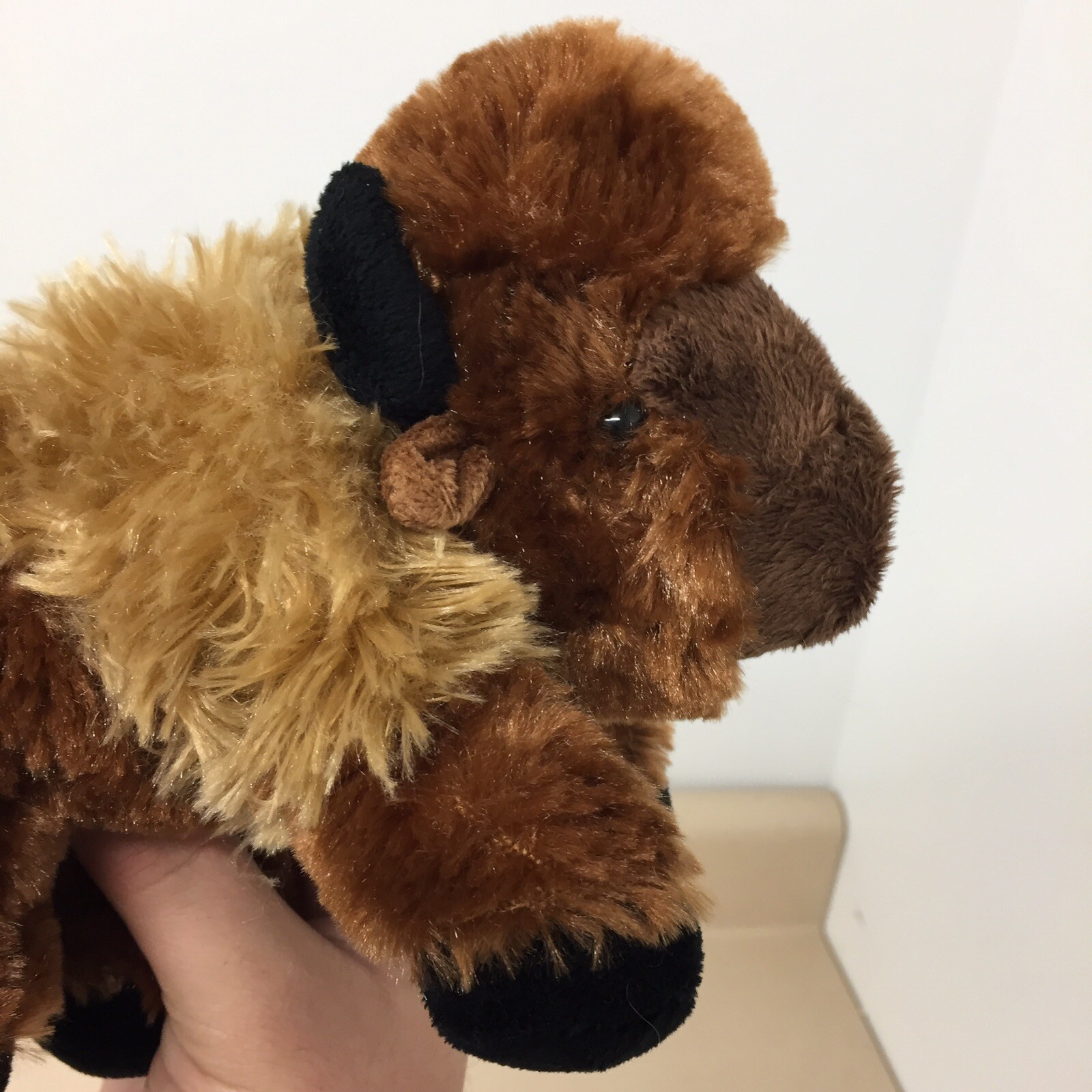Wild Republic Cuddlekin 8” Brown Soft Plush Buffalo Stuffed Animal EUC ...