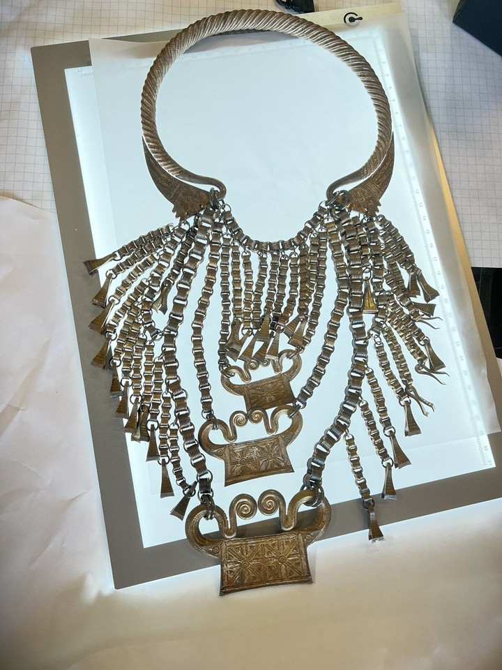 antique Hmong Hill Tribal silver Necklace “Spirit Lock” | eBay