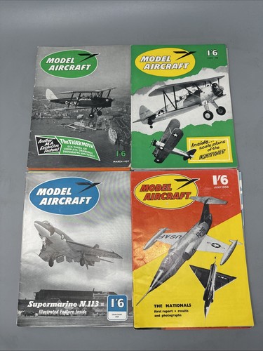 Vtg Model Aircraft Magazines Lot of 14 Issues 1957 1958 1970 Military ...