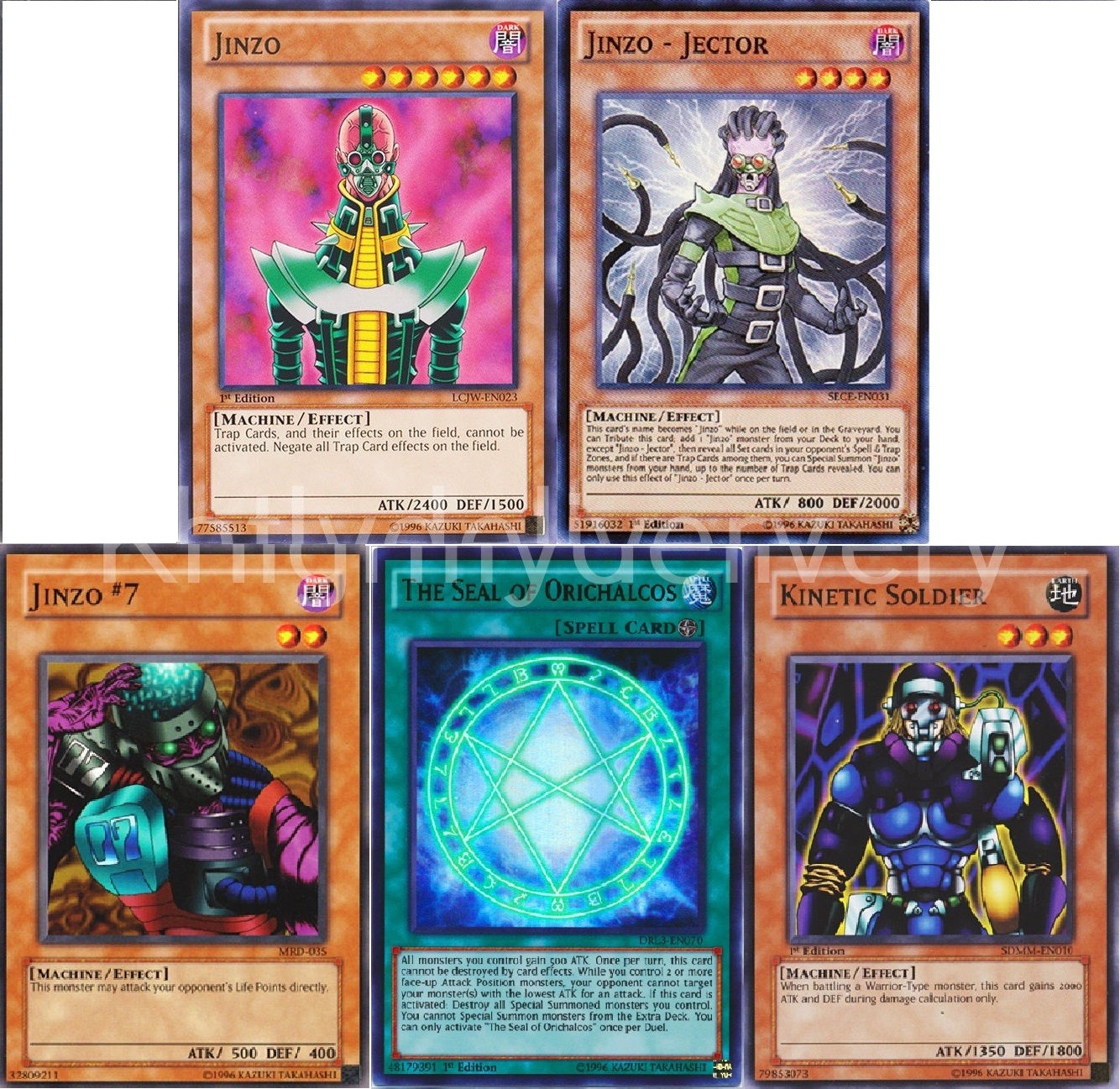 Alister Complete Deck - Jinzo Jector - Orichalcos - 40 Cards - Yugioh ...