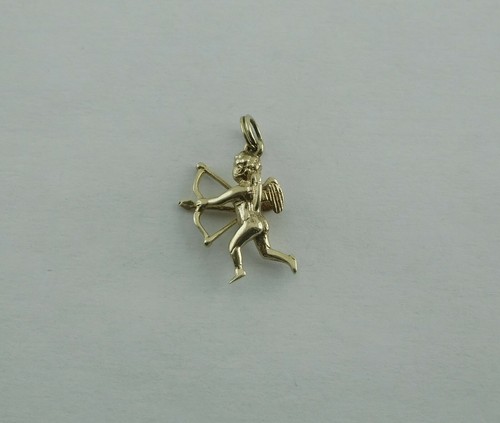 14K Yellow Gold Cupid Charm | eBay