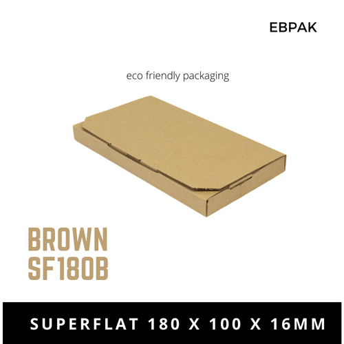 25x Mailing Box 180 x 100 x 16mm Superflat Brown Rigid Mailer Envelope B295 | eBay Australia