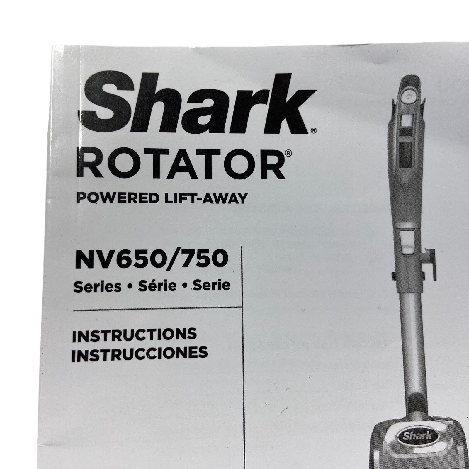 Shark NV650 / NV750 Rotator Manual Instructions | eBay