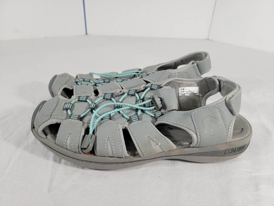 Size 9 Khombu Women's Ashley Active Sandal Gray Teal Light Weight | eBay