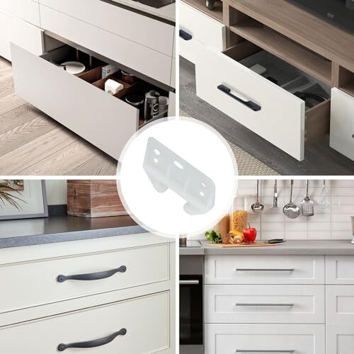 Drawer Replacement Guides Brackets White Drawer Track 10 Pack Plastic ...