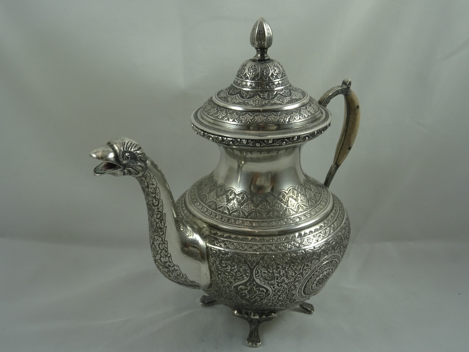 MAGNIFICENT PERSIAN silver TEA SET ON TRAY, c1935, 4168gm | eBay