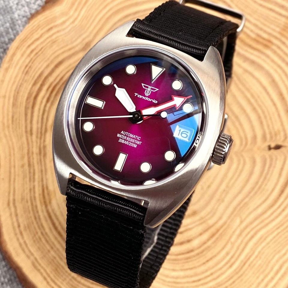 Exquisite 36mm Retro Pilot Sapphire Glass NH35 Movement Automatic Watch ...