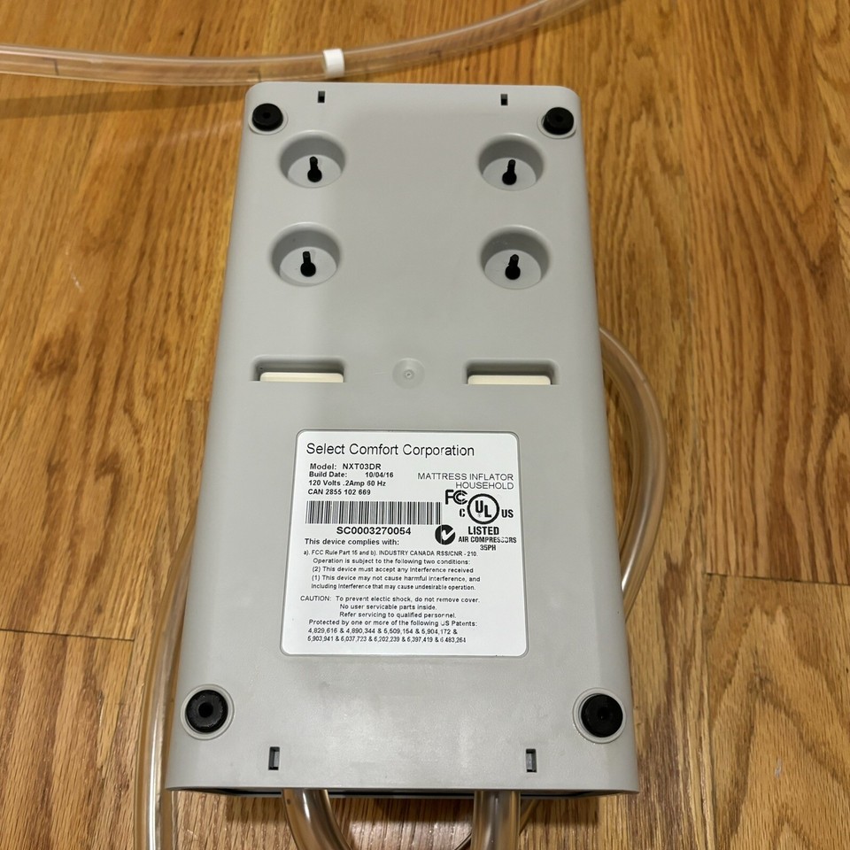 Sleep Number Select Comfort NXT03DR Dual Hose Air Pump with Remote ...