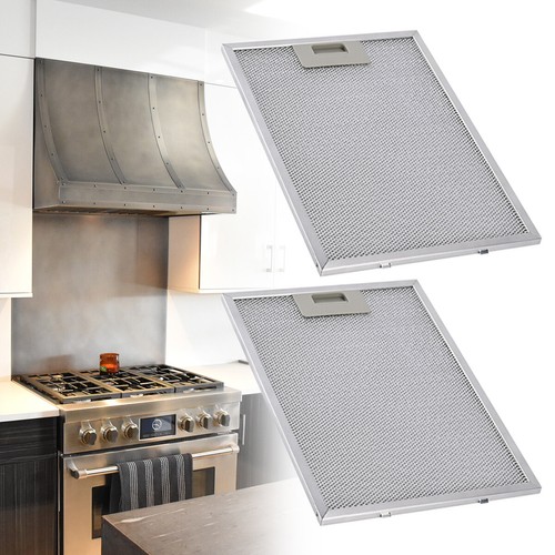 2Pcs 320 x 260mm Cooker Hood Filters Metal Mesh Extractor Vent Filter ...