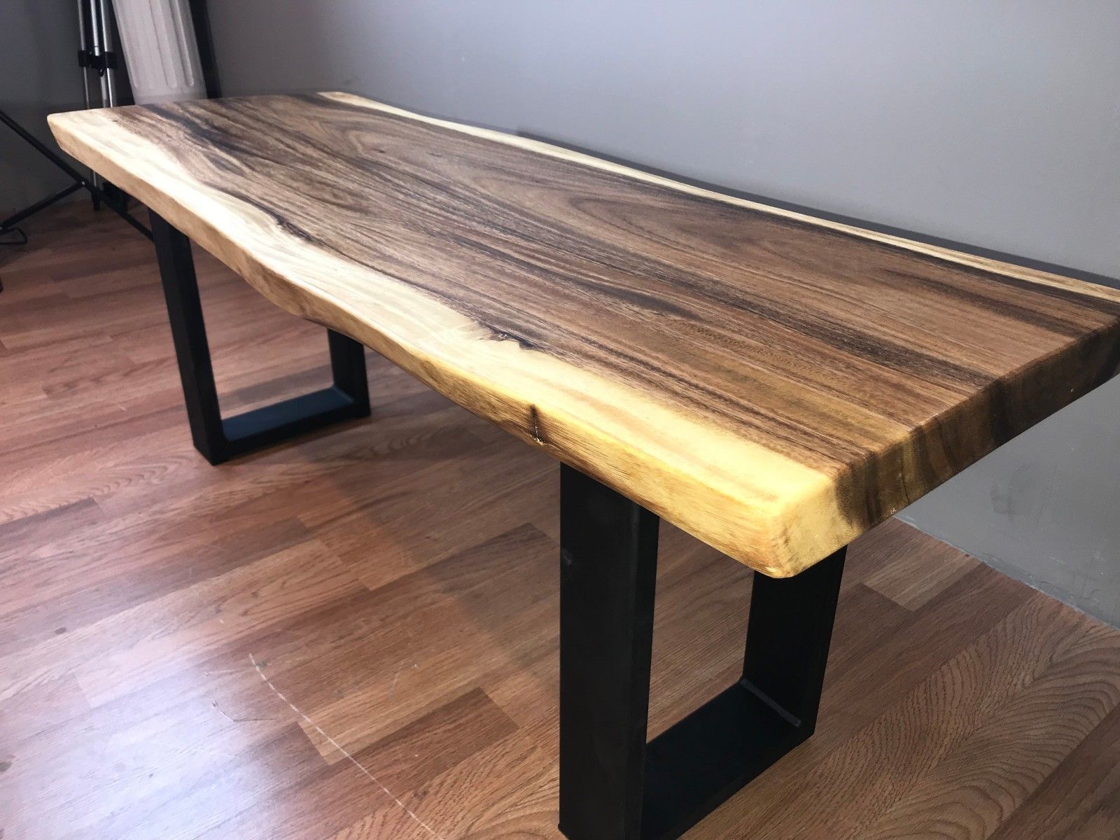 48" L Bench solid chamca wood and metal leg, for dining, kitchen ...