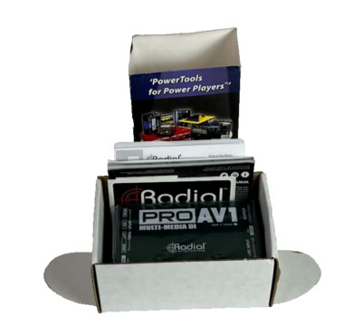 Radial Pro AV1 Active Direct Box - New Open Box - Professional Audio ...