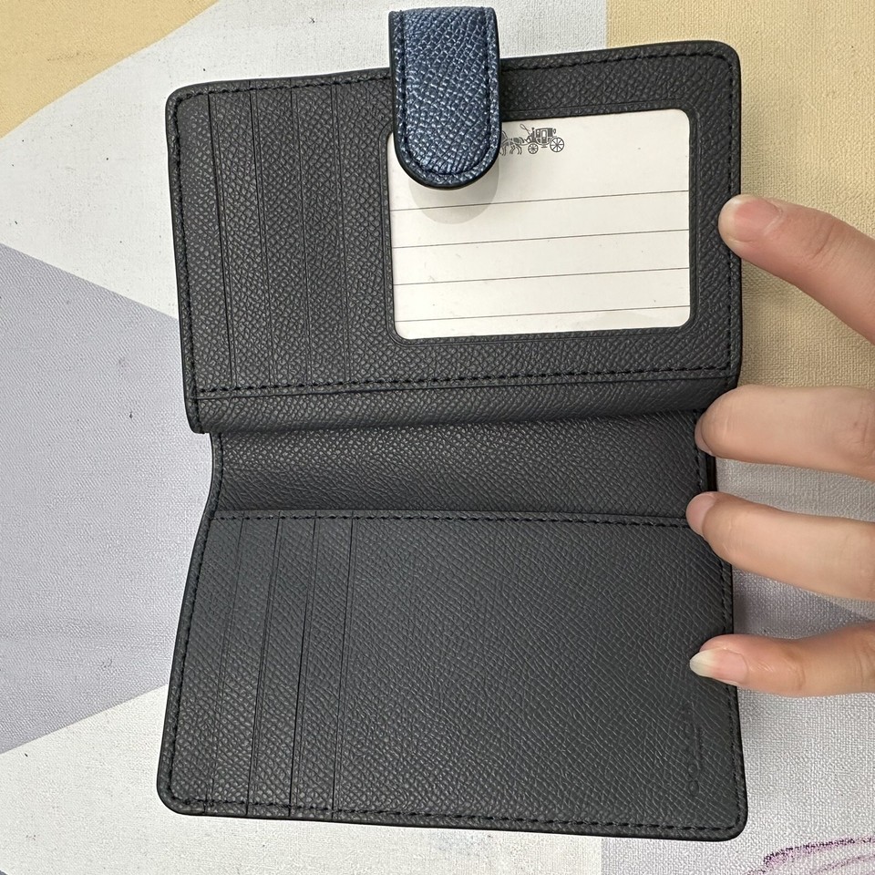 Coach Folding Wallet Leather PVC F23256 Compact Wallet Mini Wallet ...