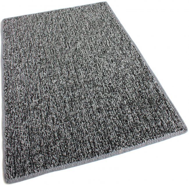Indoor/Outdoor Grey Black Artificial Grass Turf Area Rug Patio Back ...