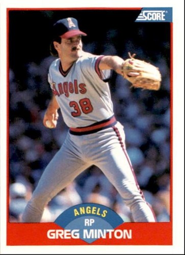 1989 Score Baseball Card Greg Minton California Angels #543 | eBay