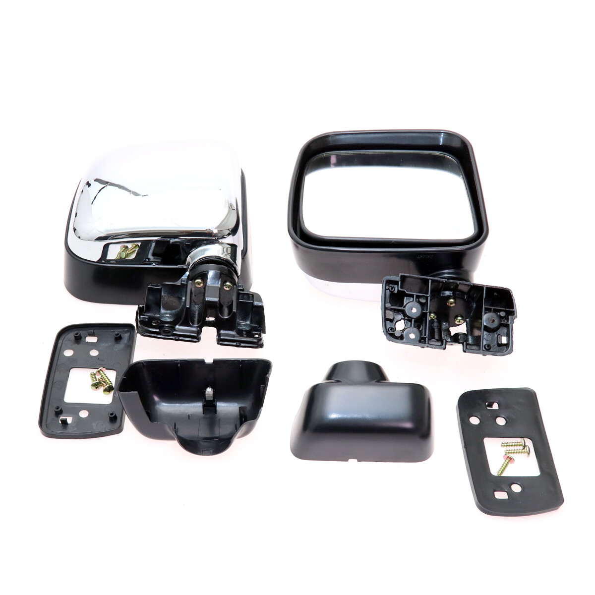 LR CHROME DOOR MIRRORS PAIR FIT TOYOTA HILUX LN RZN 141 142 146 147 ...