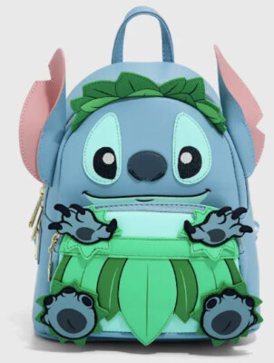 Loungefly Stitch Disney Hawaii Luau Hula Mini Backpack Purse ~ New with ...