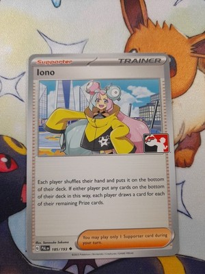 Pokemon Card Prize Pack Series 4 Iono 185/193 PLAY STAMPED Card | eBay