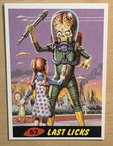 Mars Attacks 1994 Topps UNPUBLISHED Card #62, “Last Licks”, NM-MT | eBay