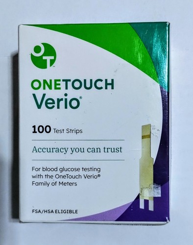 OneTouch VERIO / FLEX / REFLECT Blood Glucose Test Strips 100CT Exp 07 ...