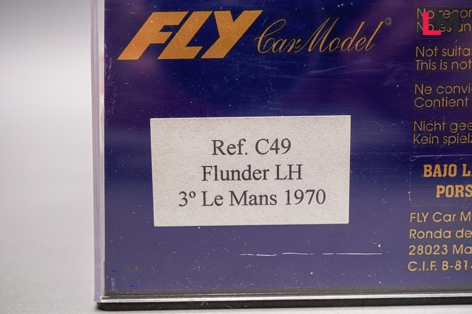 Fly C49 Porsche 908 Flunder LH 3 LeMans 1970 Lins Marko #27 Slotcar 1: ...