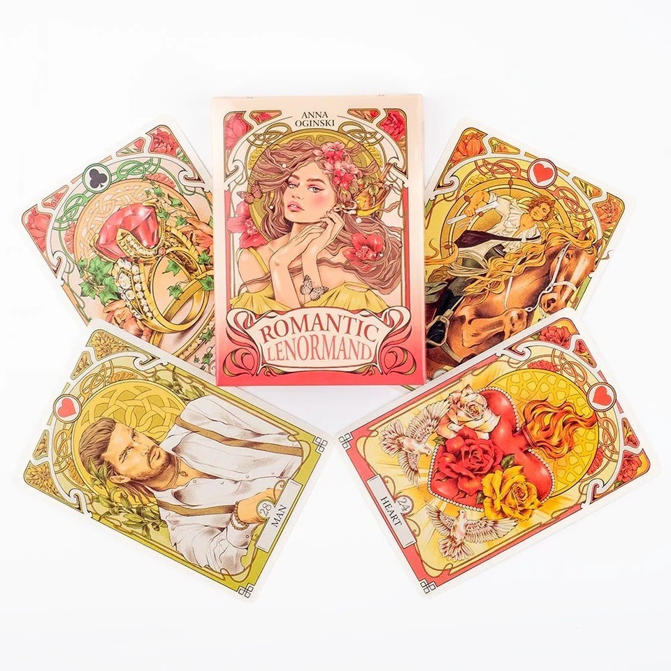 Romantic Lenormand Tarot Deck 37 Cards Oracle Divination Set Full ...