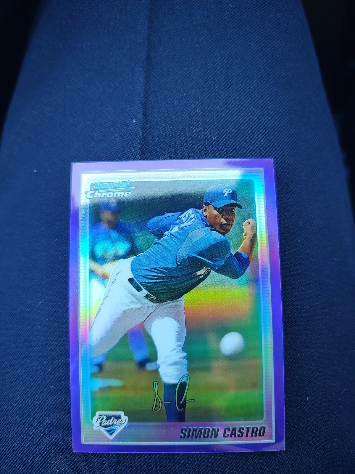 2010 Bowman Chrome - Prospects Simon Castro #BCP215 Purple Refractor ...