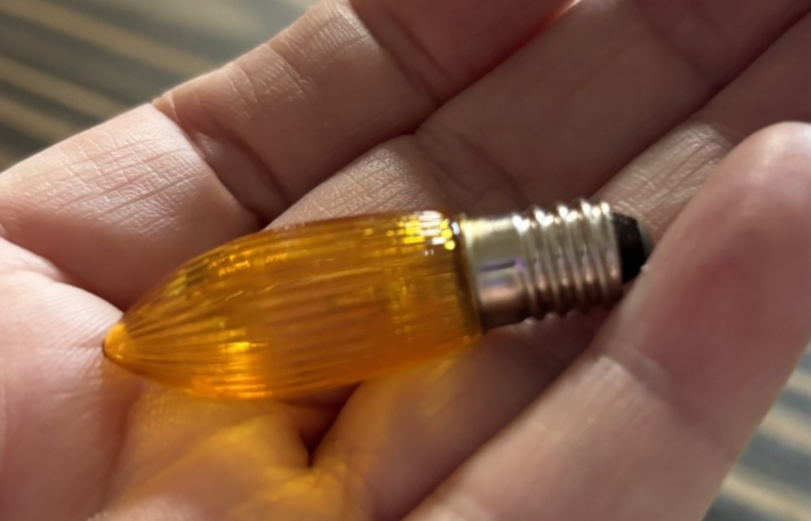 16V 3W C6 YELLOW CANDLE ARCH BRIDGE BULBS GERMAN CHRISTMAS LIGHTS ...