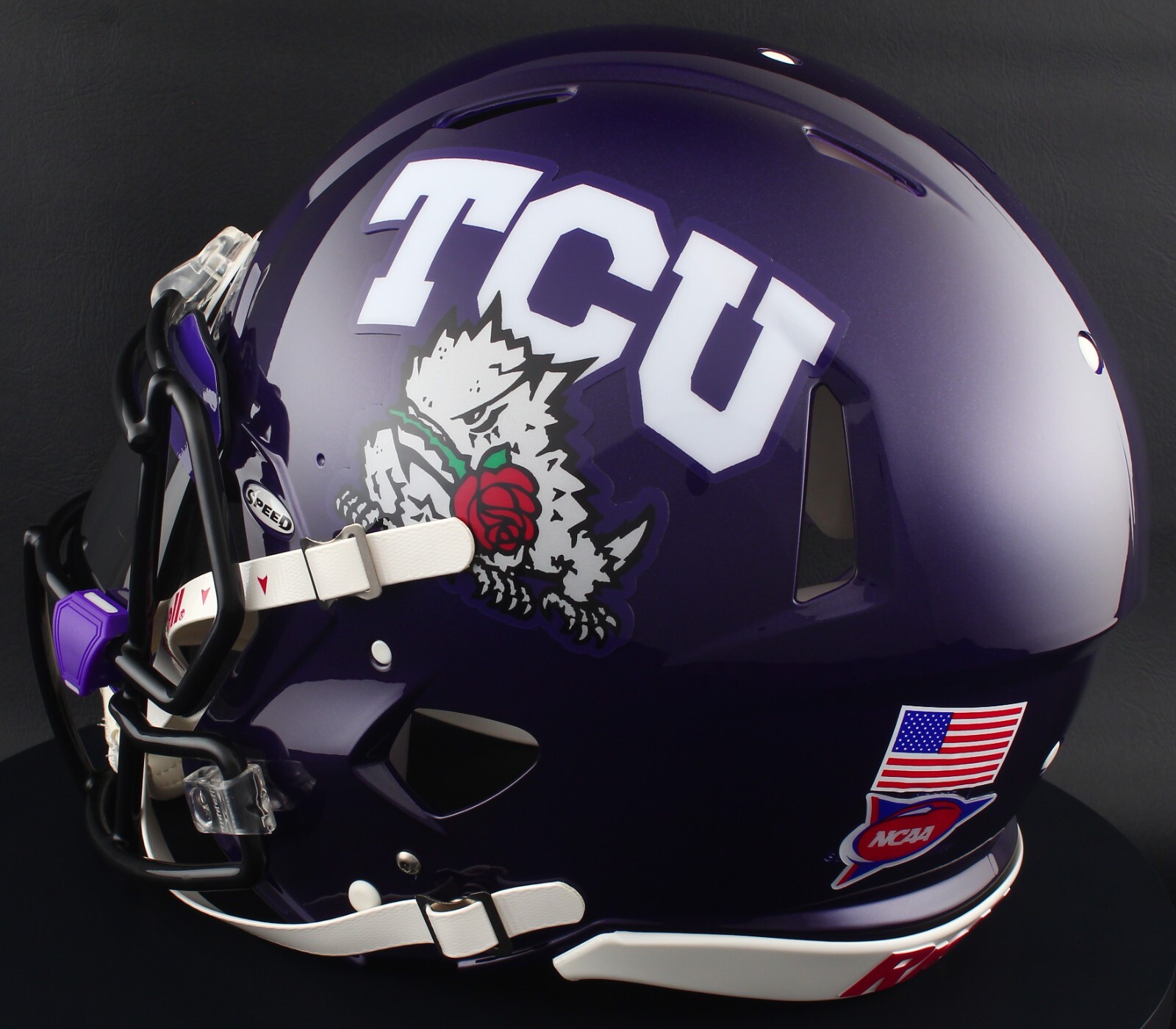 TCU HORNED FROGS NCAA Riddell Speed Full Size REPLICA Football Helmet ...