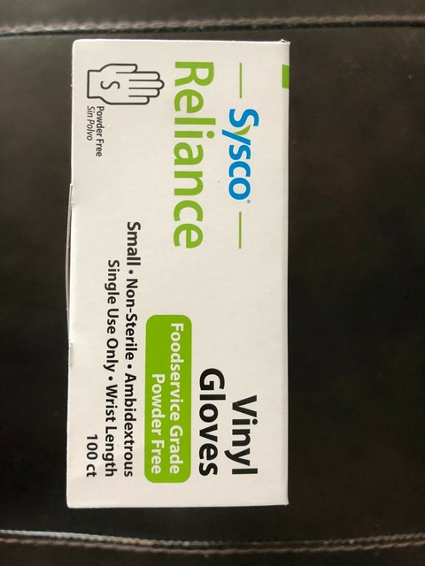 Sysco Reliance 200 Ct Latex Gloves Powder Disposable Large for sale ...