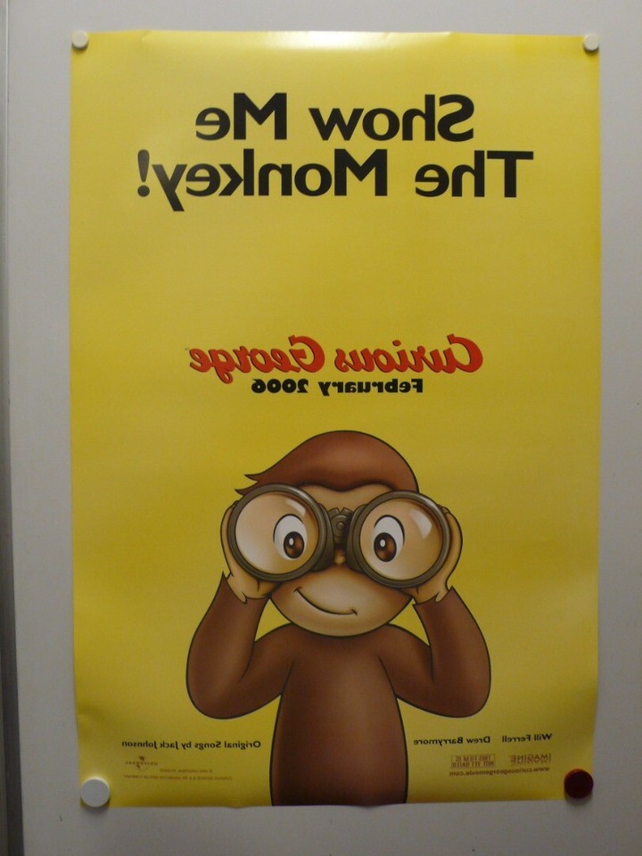 CURIOUS GEORGE 2005 Will Ferrell, Drew Barrymore, Billy West-One Sheet ...