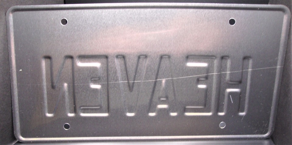 West Virginia Prop Metal License Plate 'HEAVEN' - American Gods | eBay