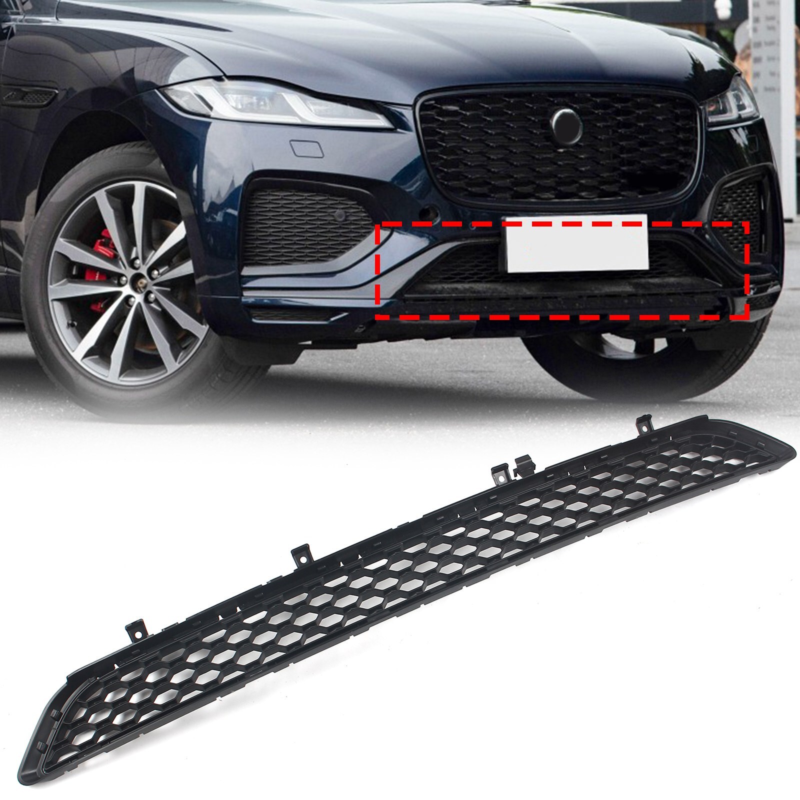 New For 2017-2020 Jaguar F-Pace Lower Grille Mesh Base T4A6257 Black | eBay
