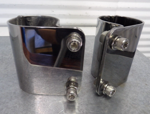 05 Victory Kingpin windshield chrome mounting brackets (set) 1014276 | eBay