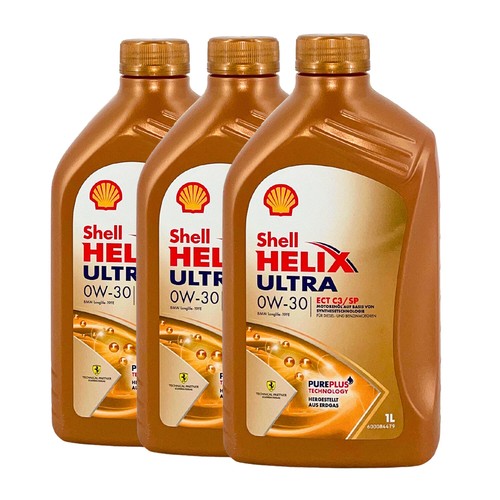 SHELL Helix Ultra Ect 0W-30 Huile Moto MB 229.51, BMW LL-04, Acea C3 ...