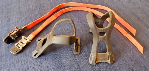 Shimano Deore XT Plastic Toe Clip Set W/Straps !!! | eBay