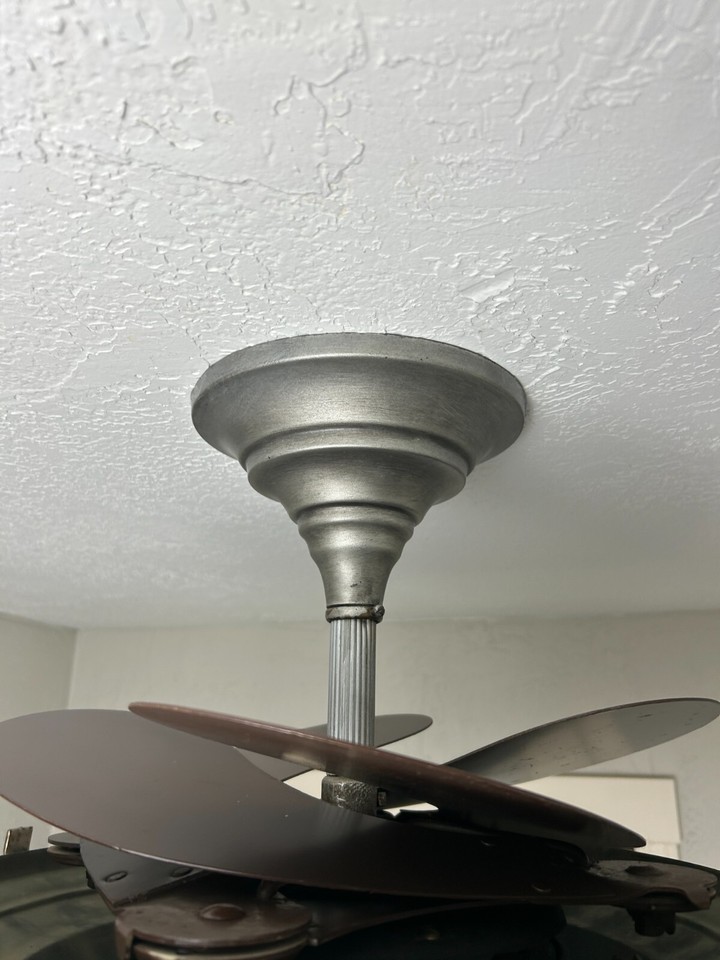 LeVelle fan Lite 1920s Mid-West Lighting Co. antique ceiling fandelier ...