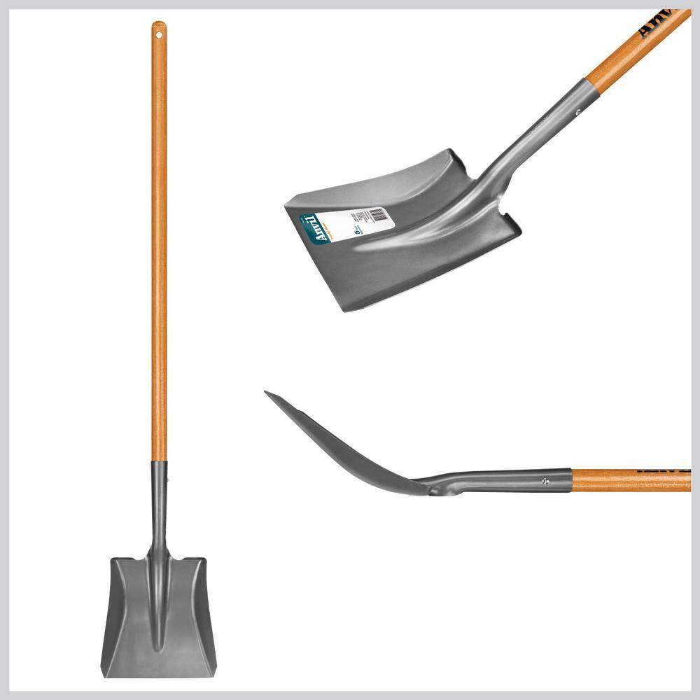 Anvil Garden Tool Sets 24"x67" Poly Leaf Rake Transfer Shovel Black ...