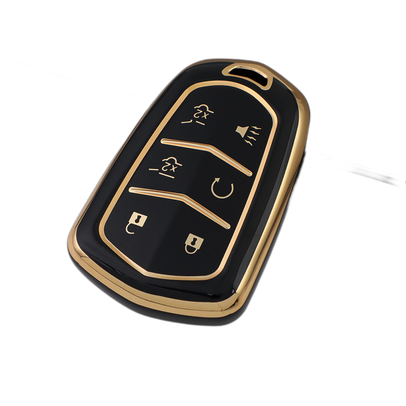 Car Key Case Cover Keychain Remote Key Fob For Cadillac Escalade 2015 ...