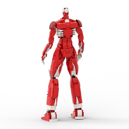 Red Mech Building Block Toys for Titans Robot Figure Movie Bricks Toys ...