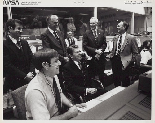 STS-2 Ronald Reagan Houston Mission Control Call 1981 - Original NASA ...