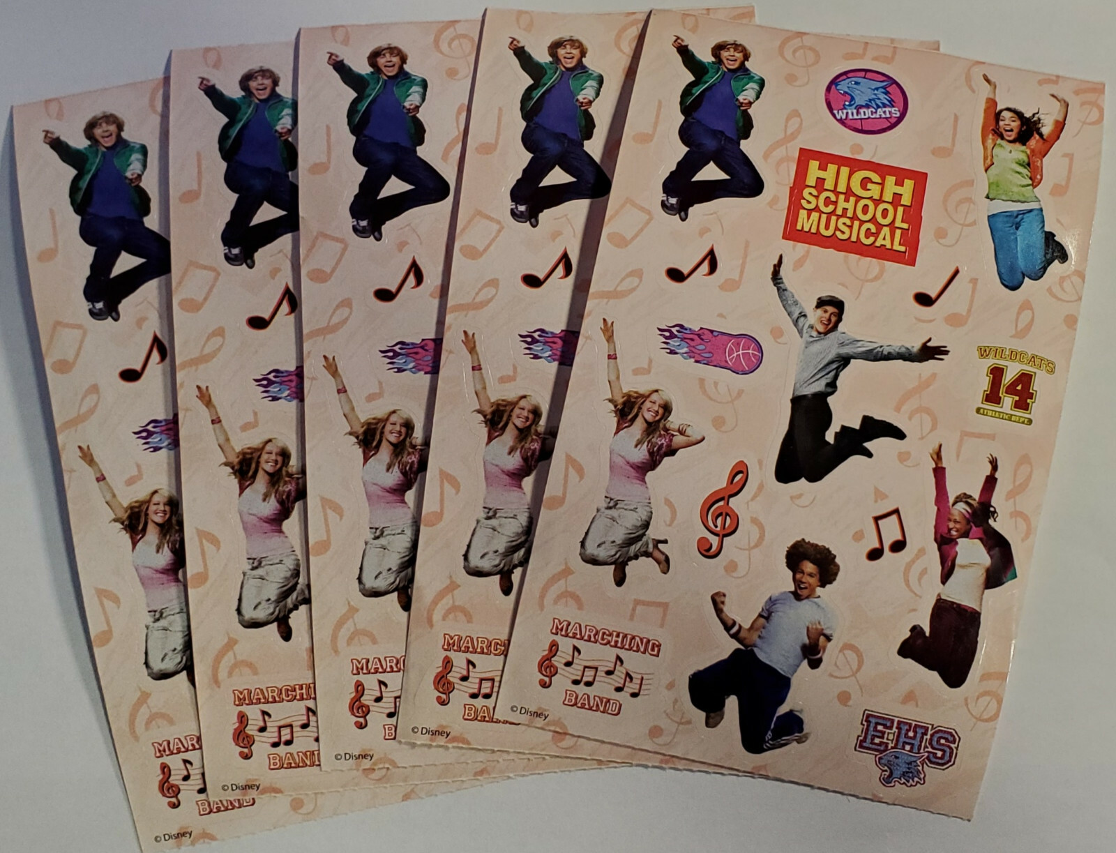Sandylion High School Musical Stickers lot of 10 SHEETS 4" X 6 " | eBay