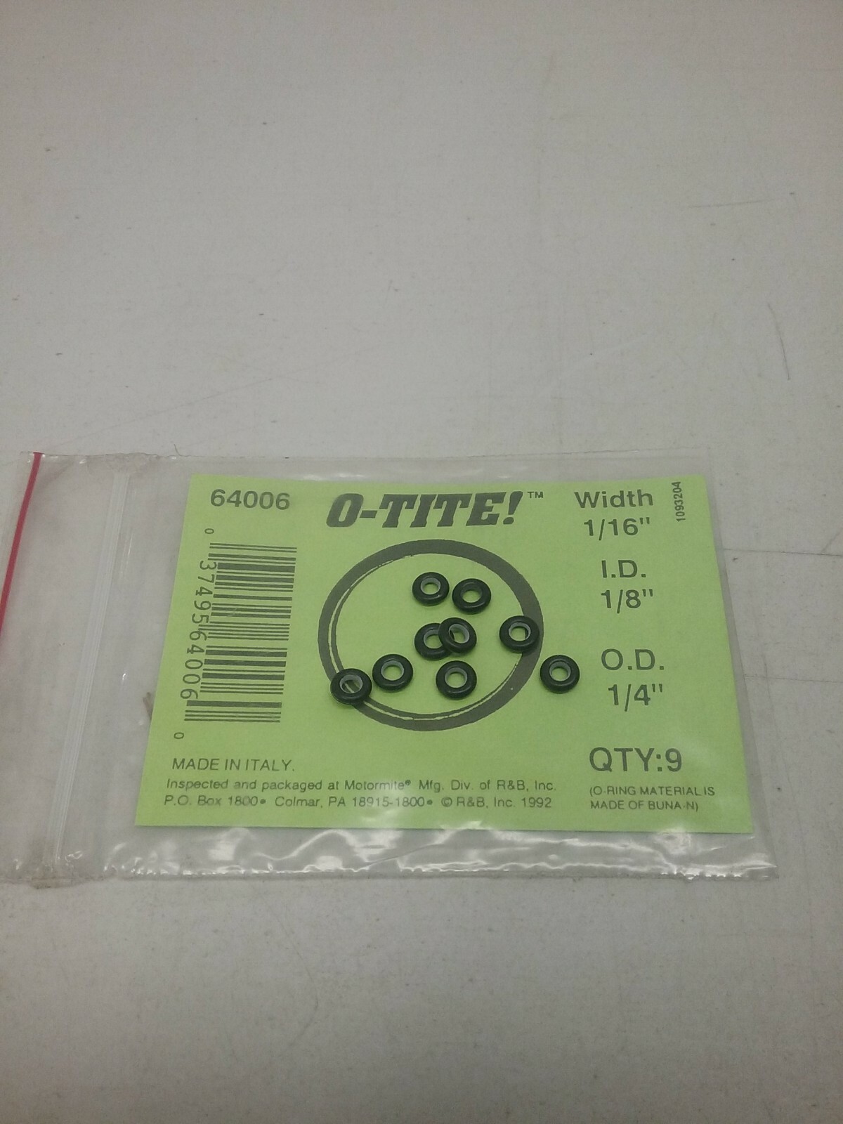 64006 Motormite O - Tite O - Rings Quantity 9 Pieces | eBay