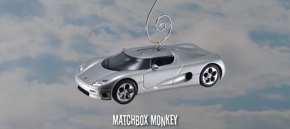 Silver Koenigsegg CC Christmas Ornament 1/43 Adorno RARE Fast & Furious ...